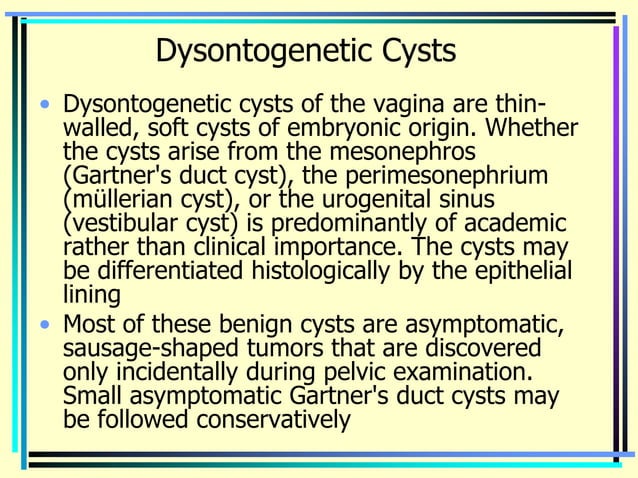 Benign & precancerous tumors of female genital organs | PPTX