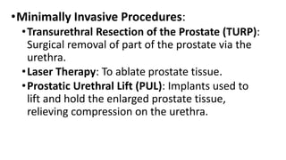 Benign prostate hyperplasia. increase in size of the prostate | PPT