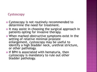Benign prostatic hyperplasia | PPTX