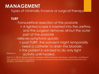 Benign Prostatic Hyperplasia | PPTX