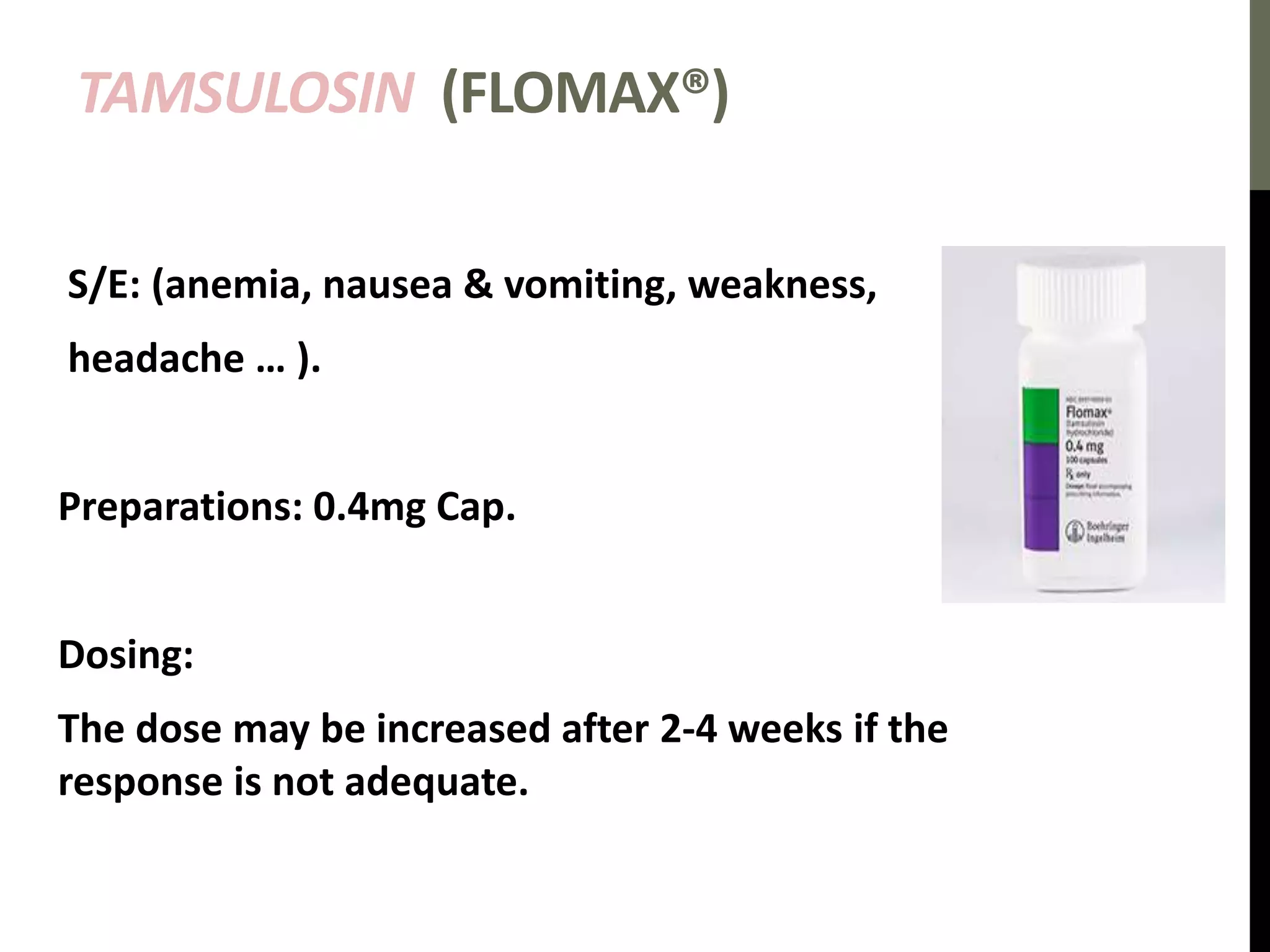 Benign prostatic hyperplasia - symptomes and treatment | PPTX