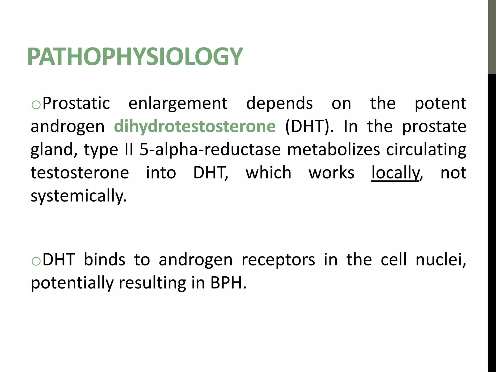 Benign prostatic hyperplasia - symptomes and treatment | PPTX