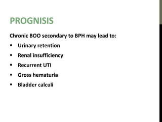 Benign prostatic hyperplasia - symptomes and treatment | PPTX
