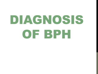 Benign prostatic hyperplasia - symptomes and treatment | PPTX