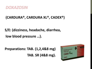 Benign prostatic hyperplasia - symptomes and treatment | PPTX