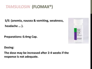 Benign prostatic hyperplasia - symptomes and treatment | PPTX