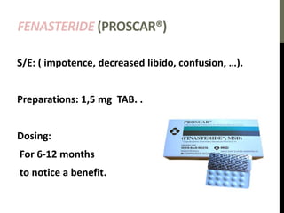 Benign prostatic hyperplasia - symptomes and treatment | PPTX