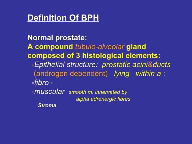 Benign prostatic hyperplasia | PPT