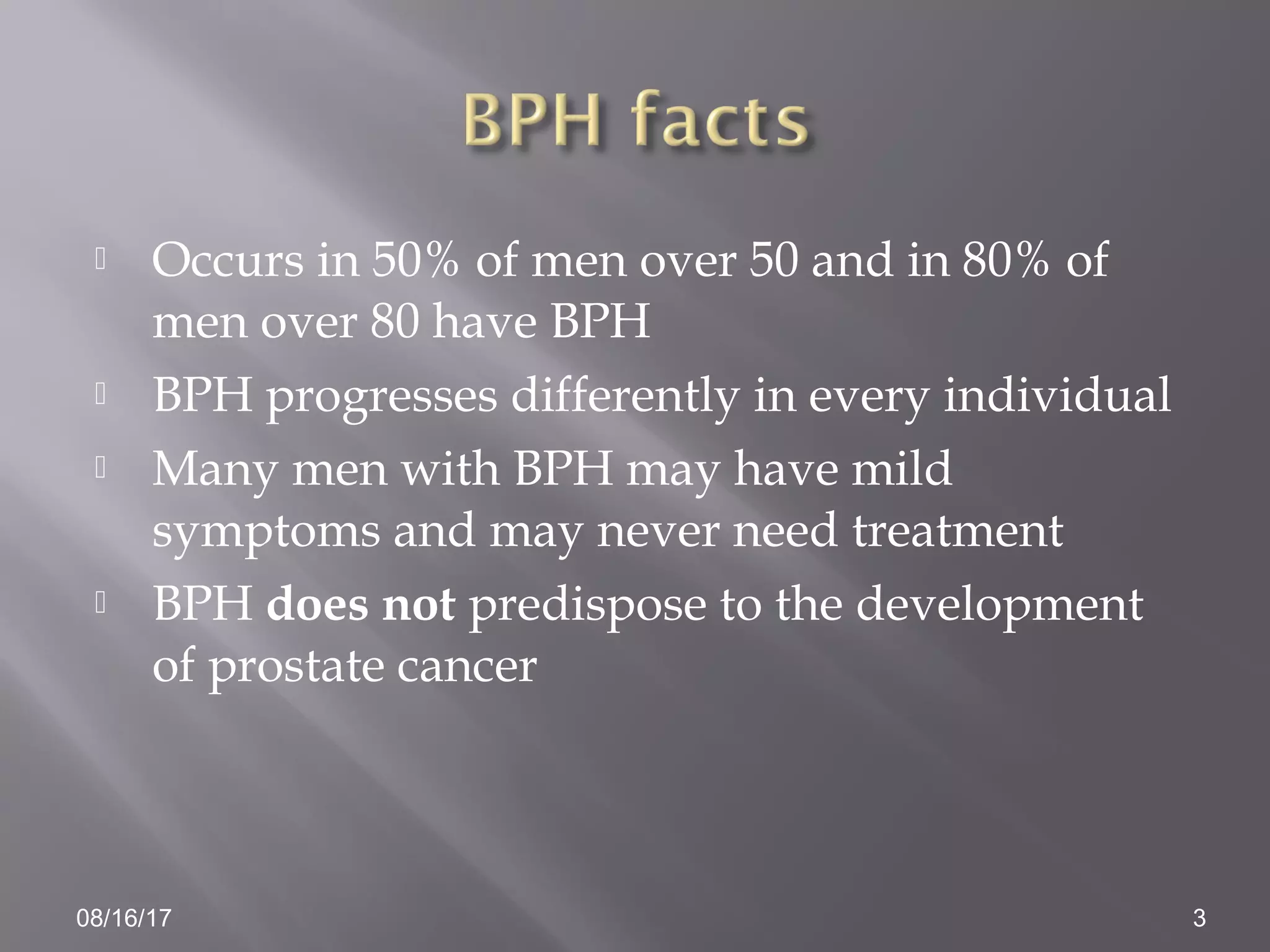 Benign prostatic hyperplasia | PPT