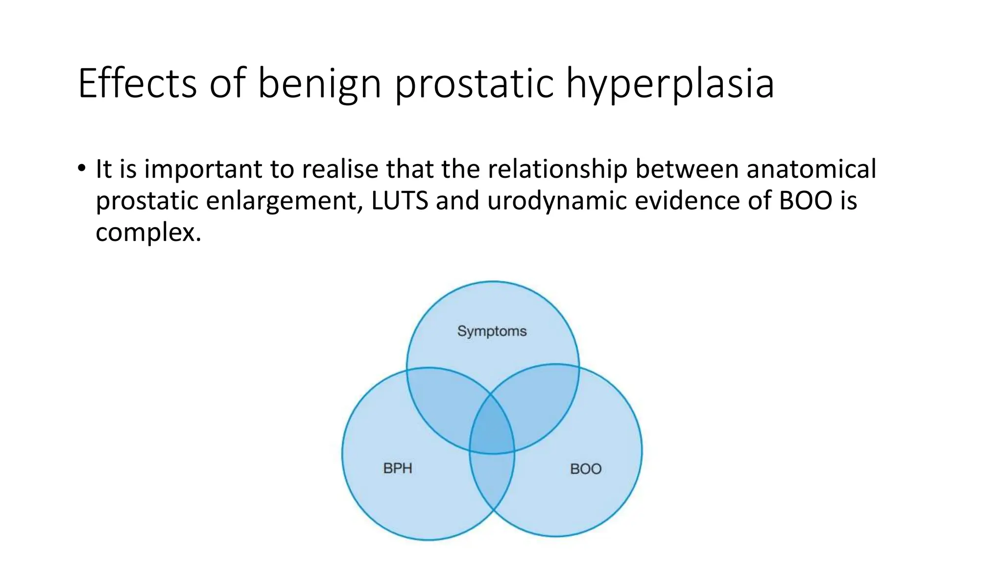 BENIGN PROSTATIC HYPERPLASIA LUTS management | PPT