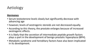 BENIGN PROSTATIC HYPERPLASIA LUTS management | PPT