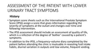 BENIGN PROSTATIC HYPERPLASIA LUTS management | PPT