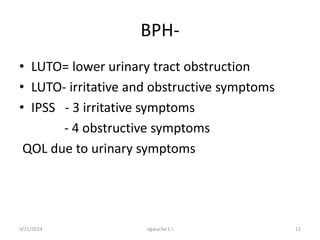 BENIGN PROSTATIC HYPERPLASIA for MBBS 600L Students | PPTX | Endocrine ...