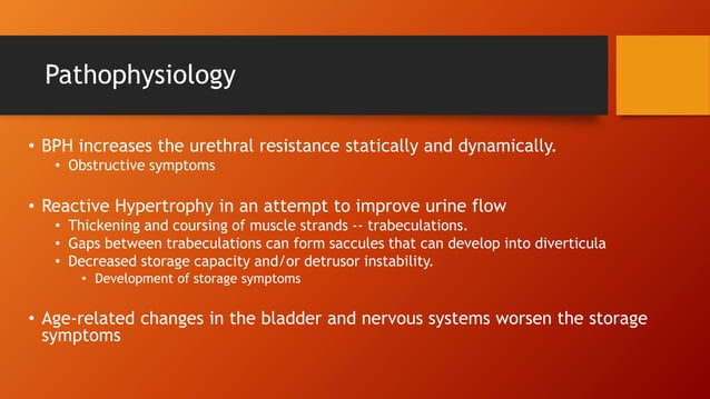 Benign prostatic hyperplasia (bph) | PPTX