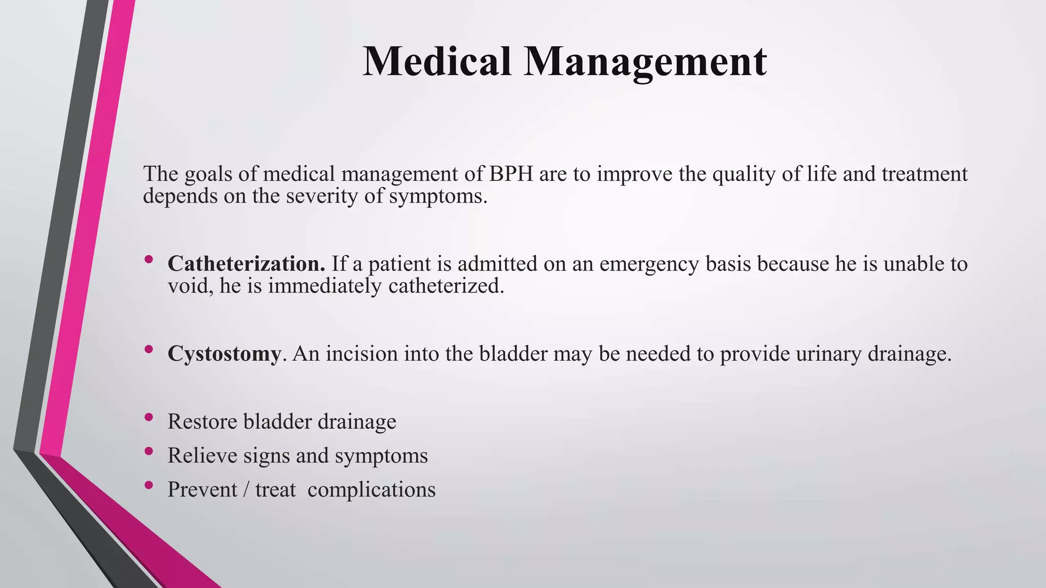 Benign prostatic hyperplasia (bph) | PPTX