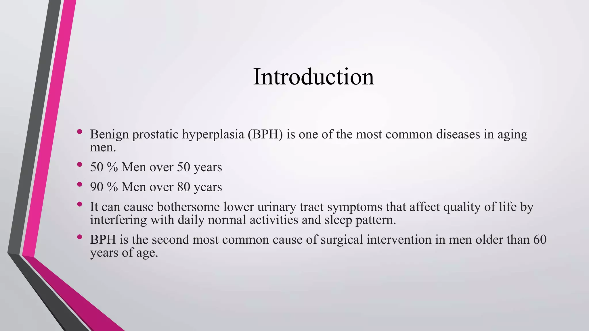 Benign prostatic hyperplasia (bph) | PPTX