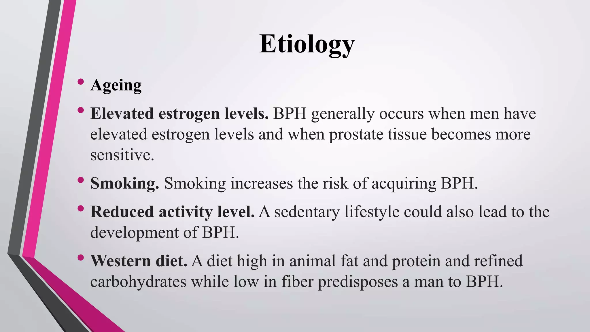 Benign prostatic hyperplasia (bph) | PPTX