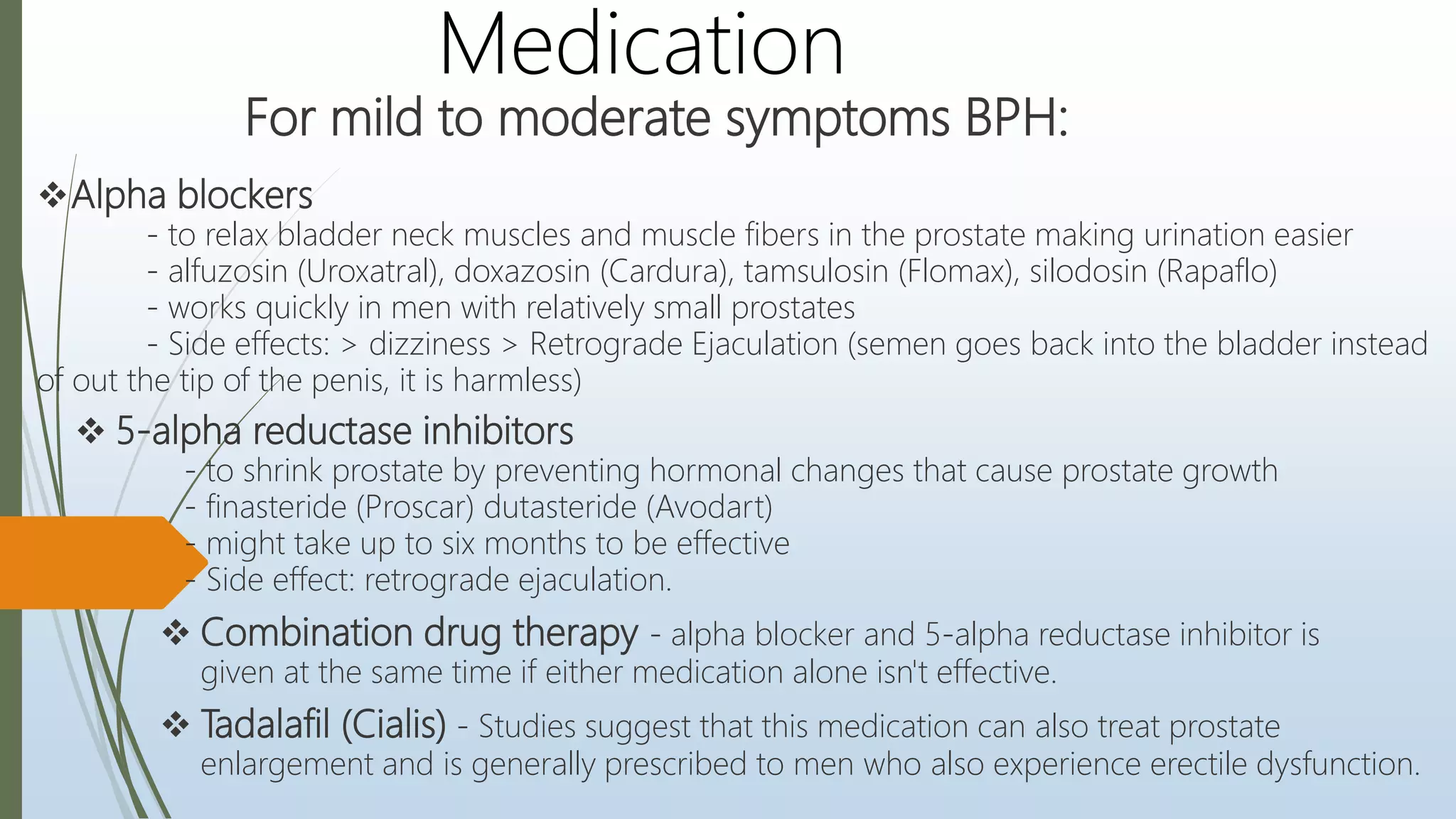 Benign Prostatic Hyperplasia (BPH) - Rivin | PPTX