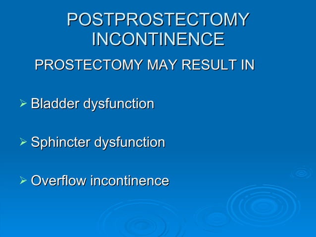 Benign Prostatic Hyperplasia & Incontinence New | PPT