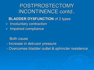 Benign Prostatic Hyperplasia & Incontinence New | PPT