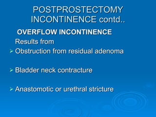 Benign Prostatic Hyperplasia & Incontinence New | PPT