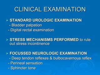 Benign Prostatic Hyperplasia & Incontinence New | PPT