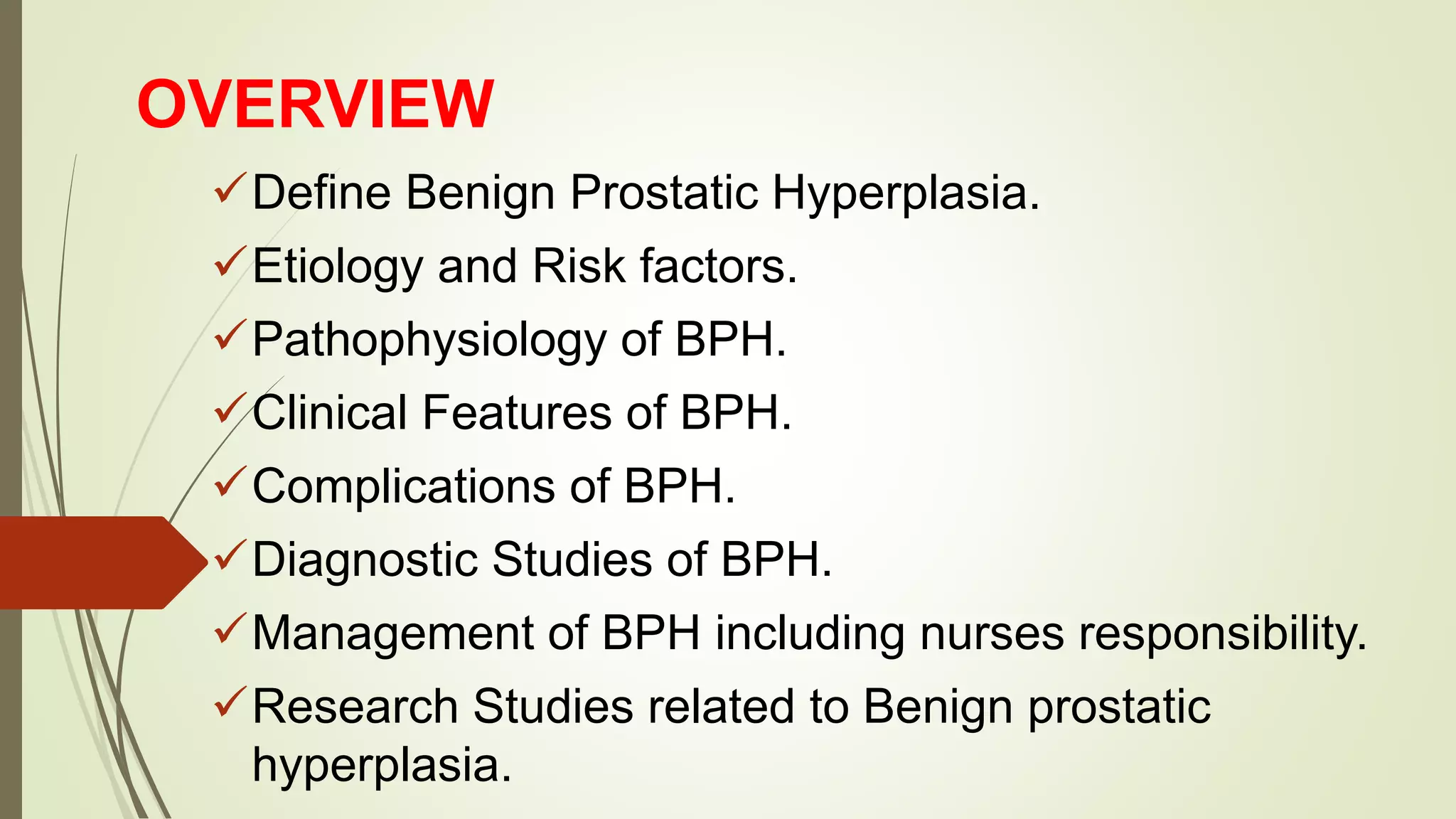BENIGN PROSTATIC HYPERPLASIA PPT.pptx | Sexual Conditions | Sexual Health