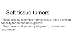 Benign soft tissue tumors.pptx describing | PPTX