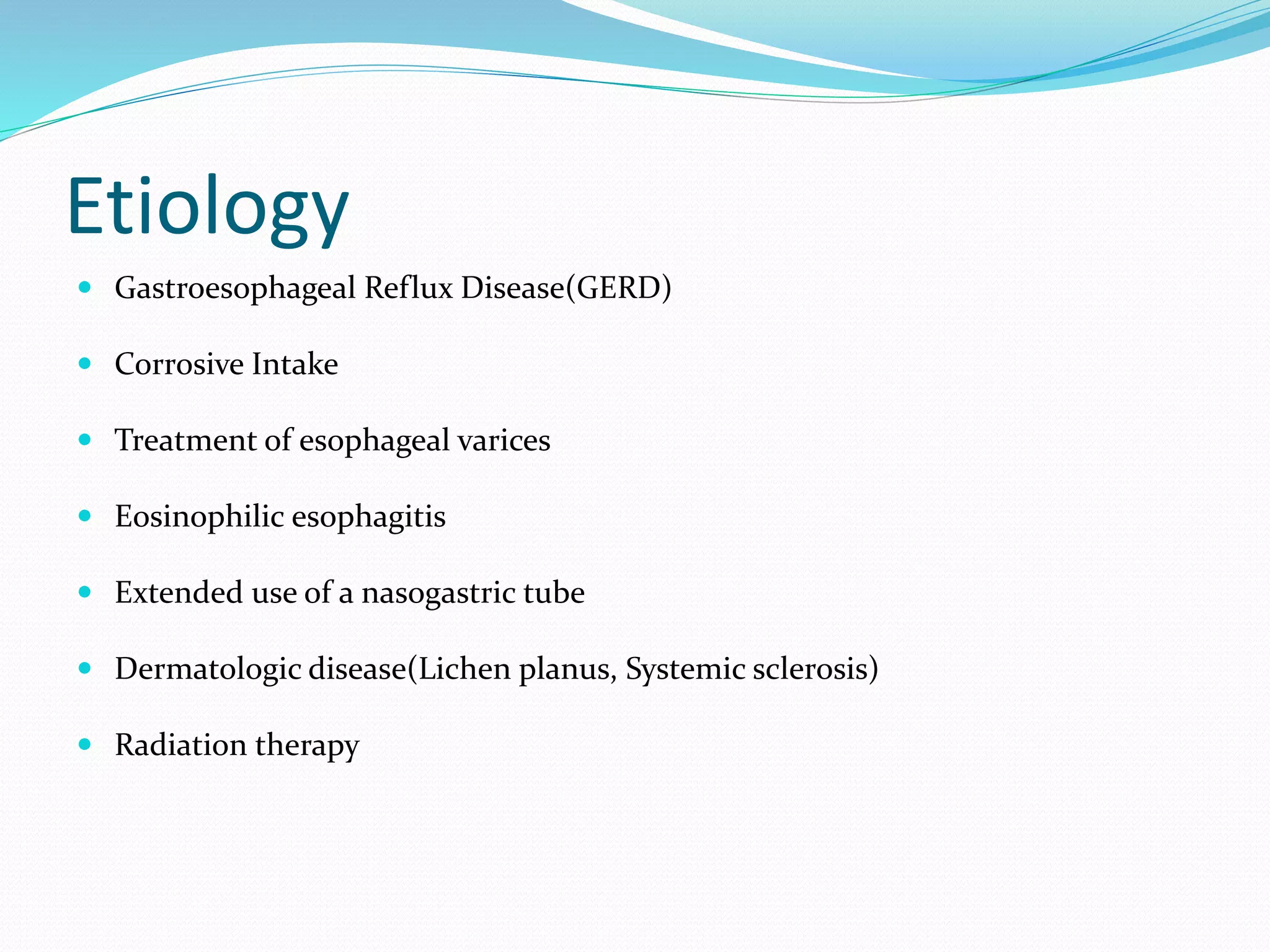 Benign Esophageal stricture and corrosive intake management | PPTX