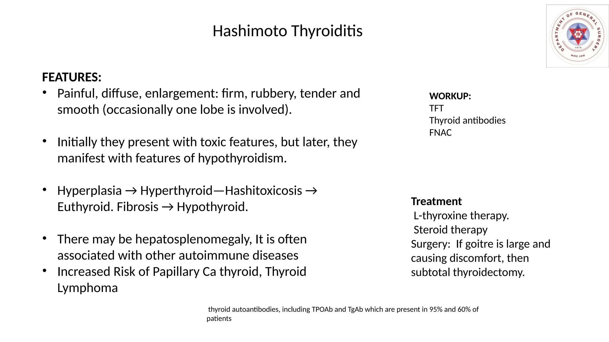 Benign Thyroid Diseases: Hypothyroidism and Hyperthyroidism; Graves Disease, Hashimoto ...
