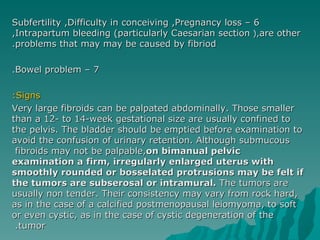 gynaecology.Benign tumor of the uterus.(dr.sundus) | PPT