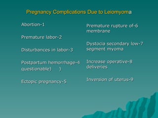 gynaecology.Benign tumor of the uterus.(dr.sundus) | PPT