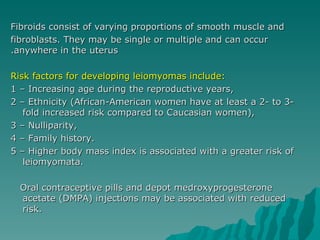 gynaecology.Benign tumor of the uterus.(dr.sundus) | PPT