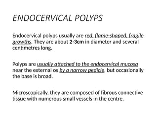 BENIGN TUMORS & LESIONS OF THE CERVIX- ANKUNDA.pptx