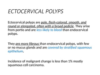 BENIGN TUMORS & LESIONS OF THE CERVIX- ANKUNDA.pptx
