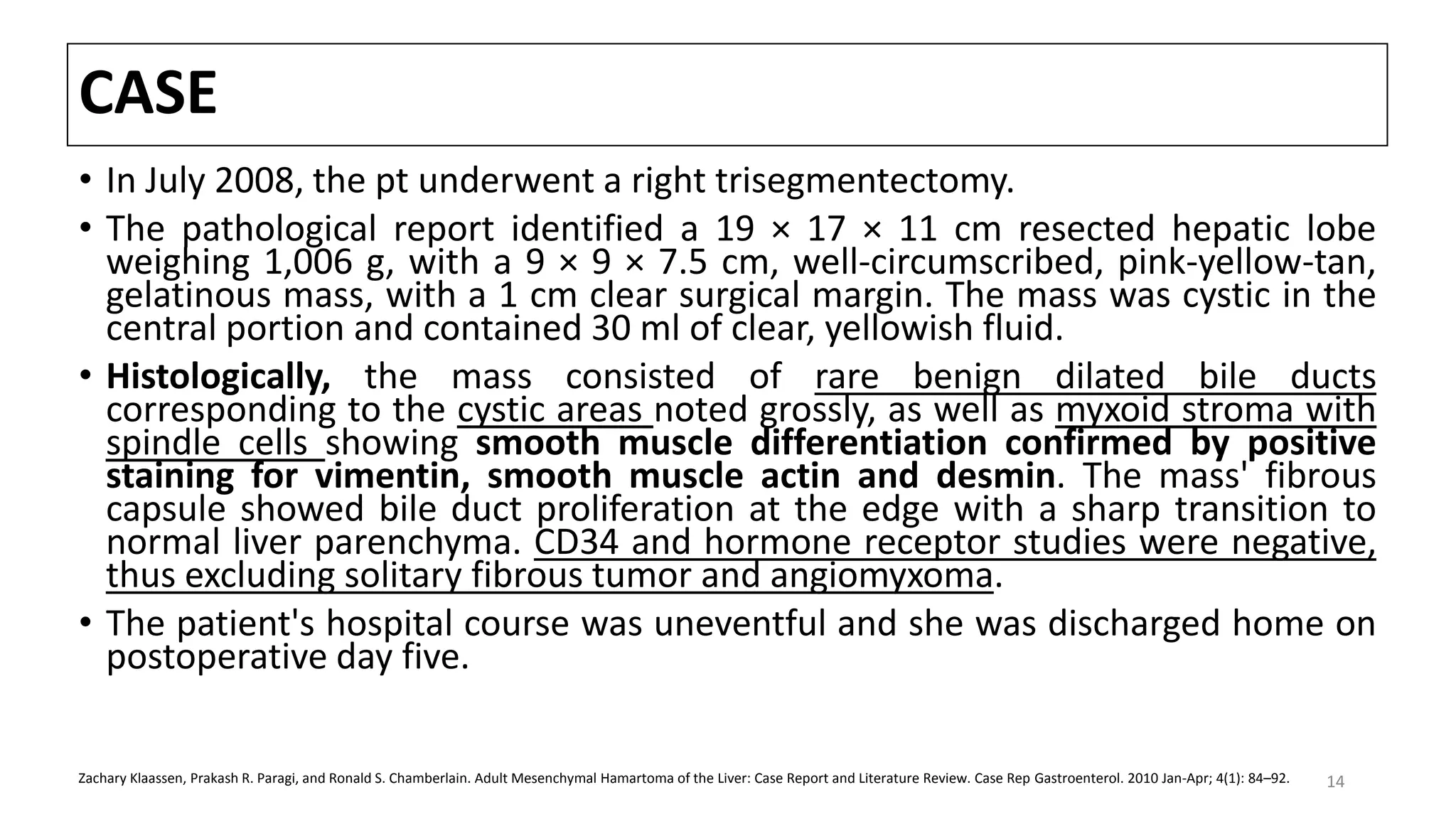 Benign tumors of the liver: Tumor like lesions | PPTX