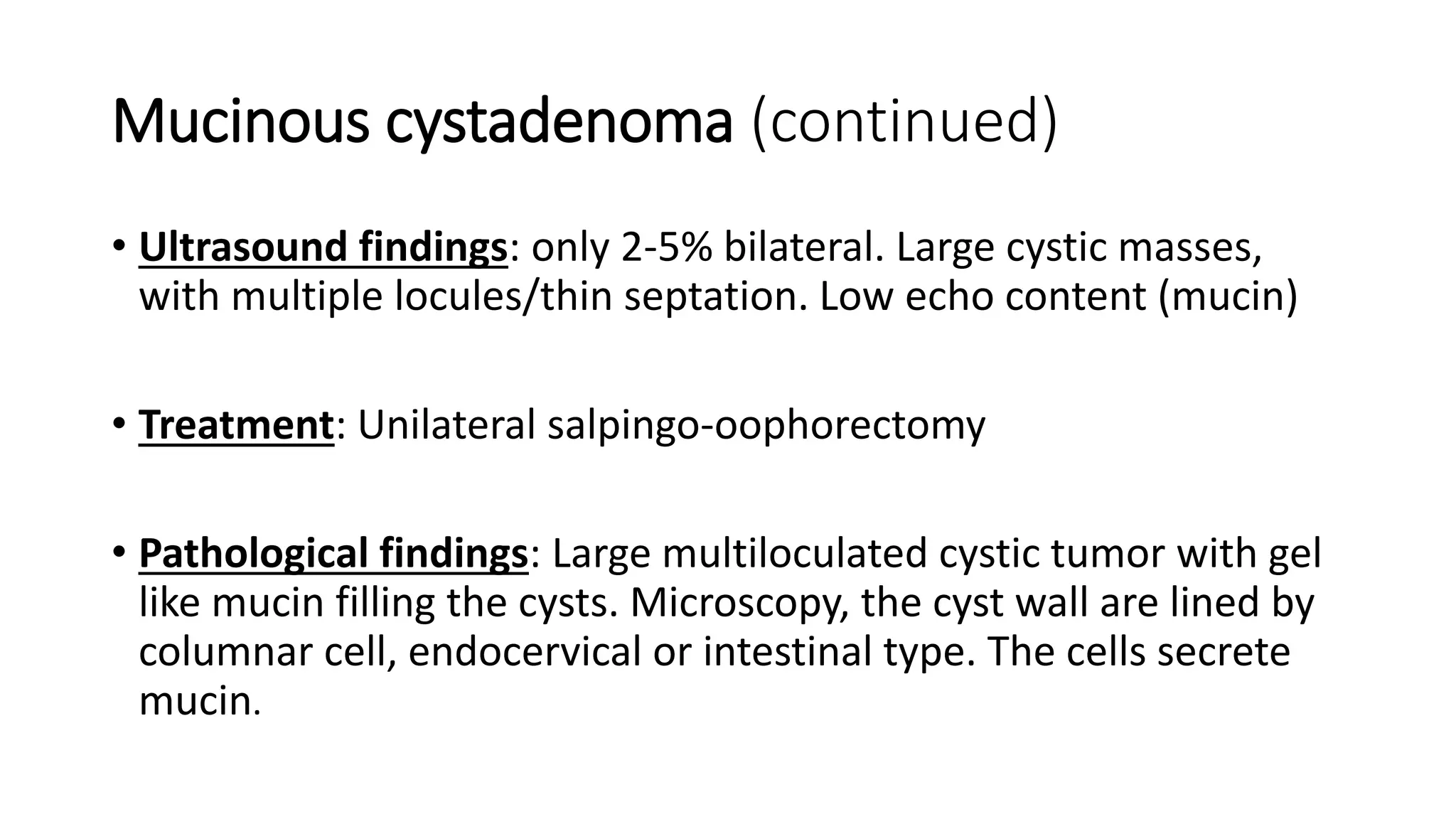 Benign tumors of the ovary [autosaved] | PPTX | Pregnancy ...