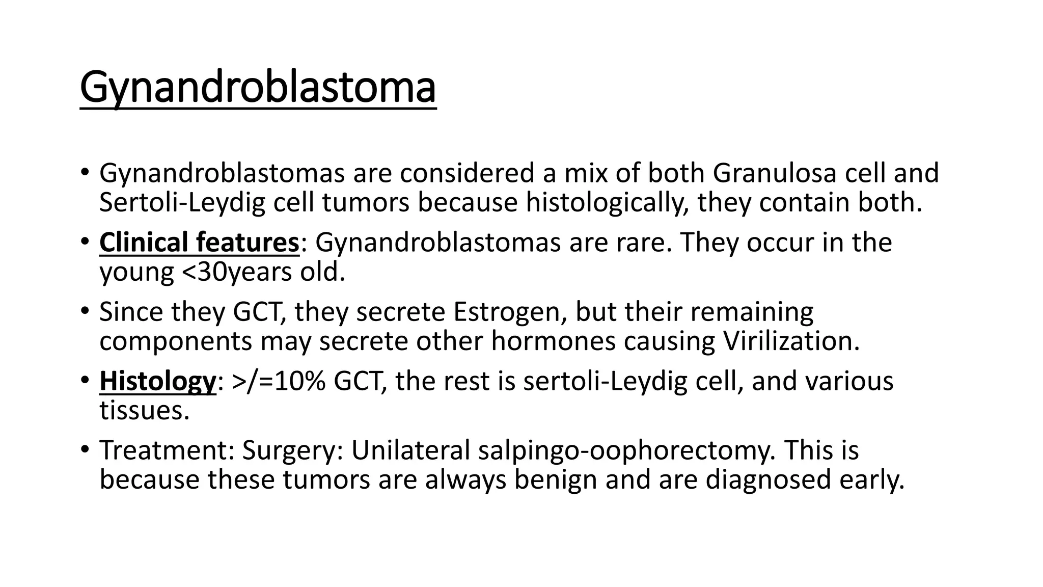 Benign tumors of the ovary [autosaved] | PPTX