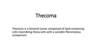 Benign tumors of the ovary [autosaved] | PPTX