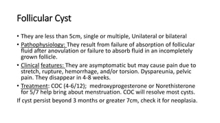 Benign tumors of the ovary [autosaved] | PPTX