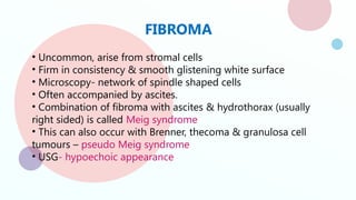 Benign tumours of Ovary.pptx. . | PPTX