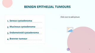 Benign tumours of Ovary.pptx. . | PPTX