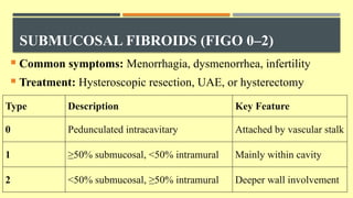 BENIGN UTERINE TUMORS pptx causes, risk factors and mgt | PPTX