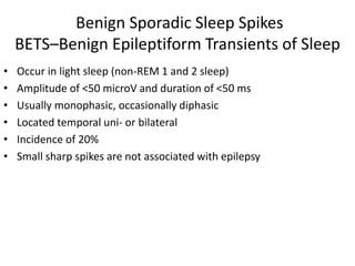 Benign variants in eeg | PPTX