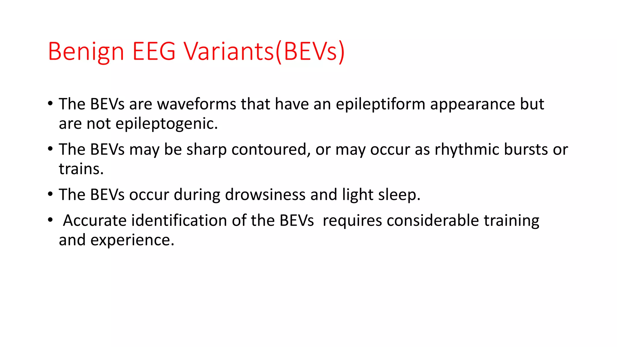 Benign variants of eeg | PPTX