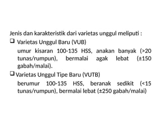 BENIH DAN VARIETAS UNGGUL PADI SAWAH.pptx