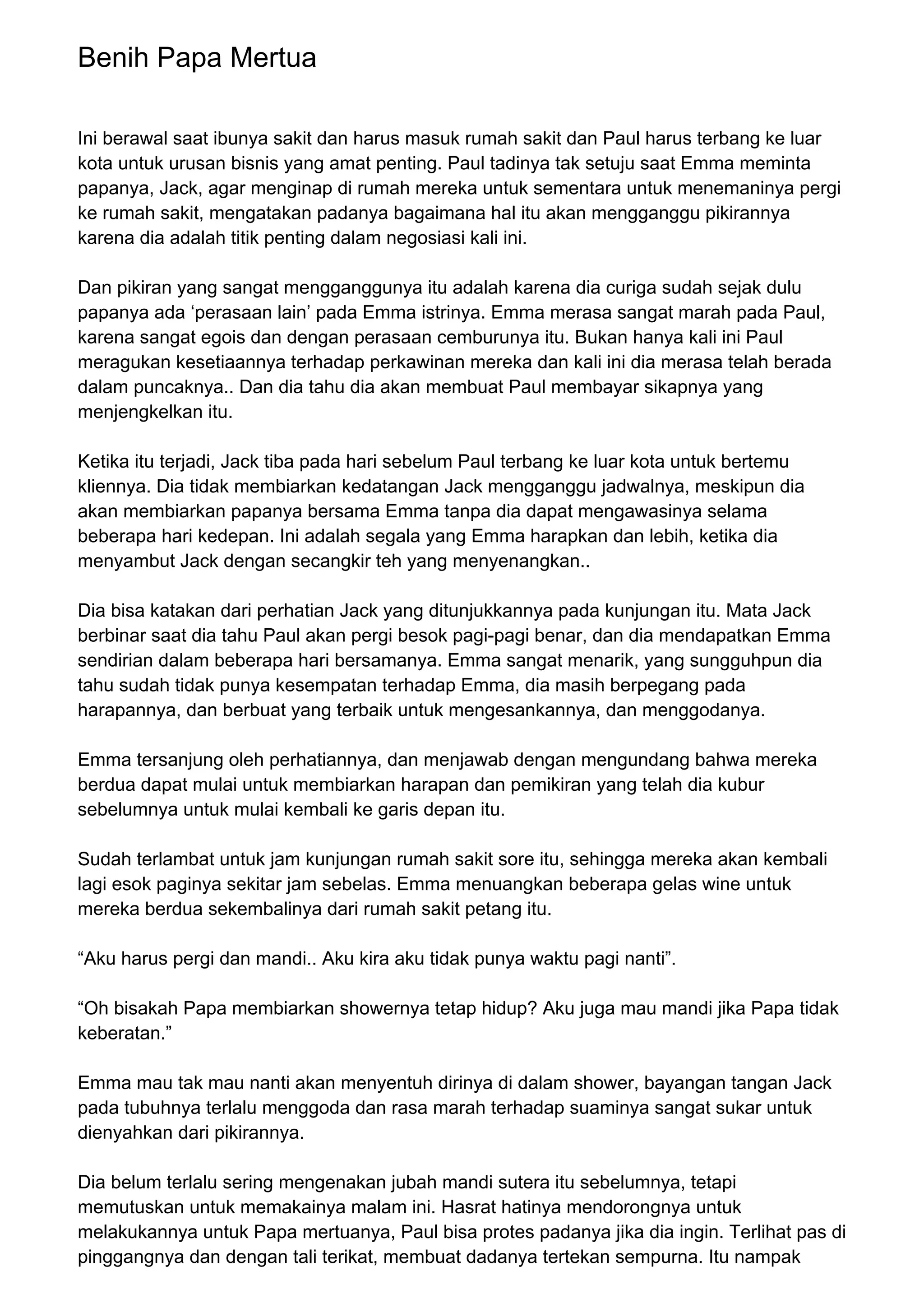 Benih Papa Mertua | PDF