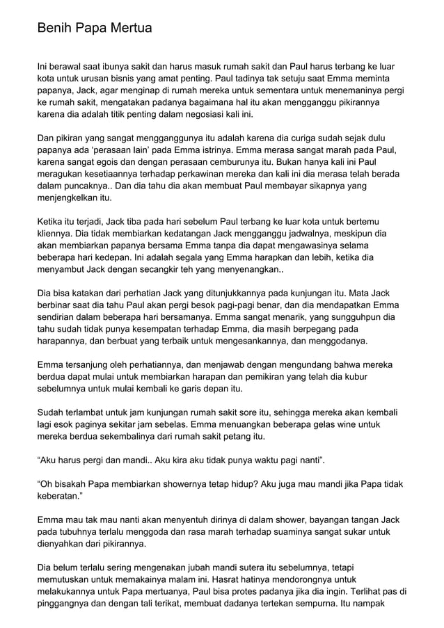 Benih Papa Mertua | PDF