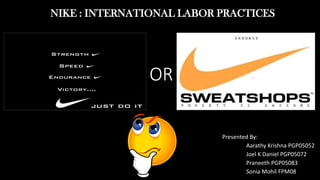 Nike Outsourcing Scandal
