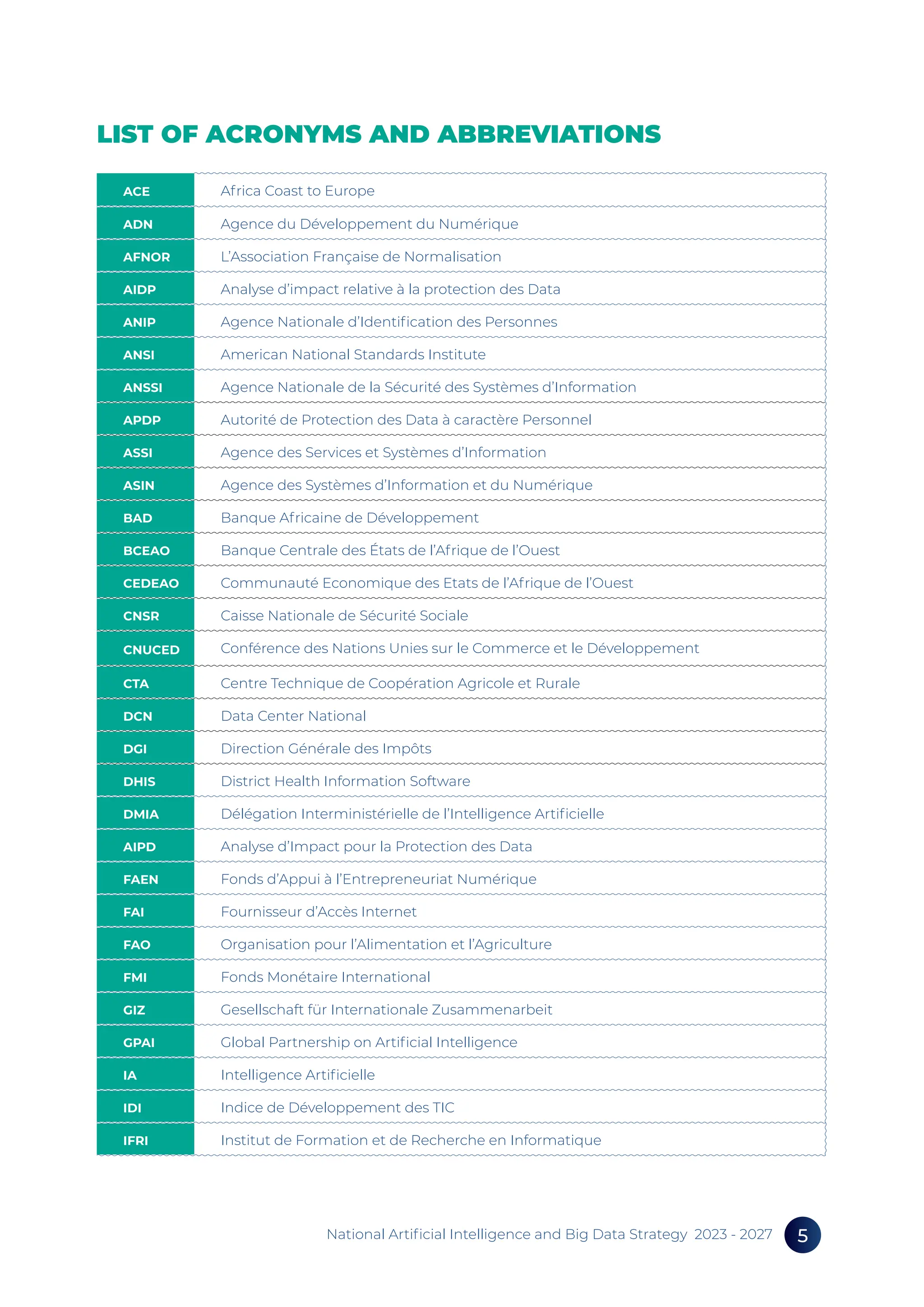 Benin's National Artificial Intelligence & Big Data Strategy 2023 - 2027 | PDF